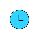 Clock Time Icon | Free SVG & PNG Download | IconEasy