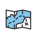 Travel Map Icon | Free SVG & PNG Download | IconEasy