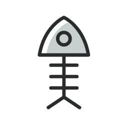 Fish Bone Icon | Free SVG & PNG Download | IconEasy