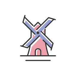 Dutch Windmill Icon | Free SVG & PNG Download | IconEasy