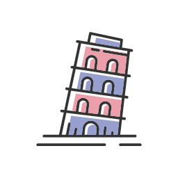 Leaning Tower of Pisa Icon | Free SVG & PNG Download | IconEasy