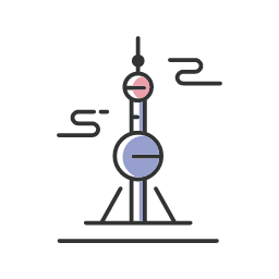 Oriental Pearl Tower Icon | Free SVG & PNG Download | IconEasy