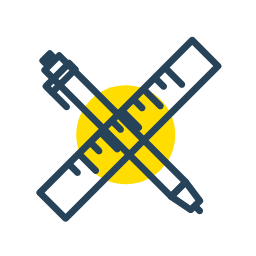 Pen and Ruler Icon | Free SVG & PNG Download | IconEasy