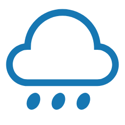 Light Rain Weather Icon | Free SVG & PNG Download | IconEasy