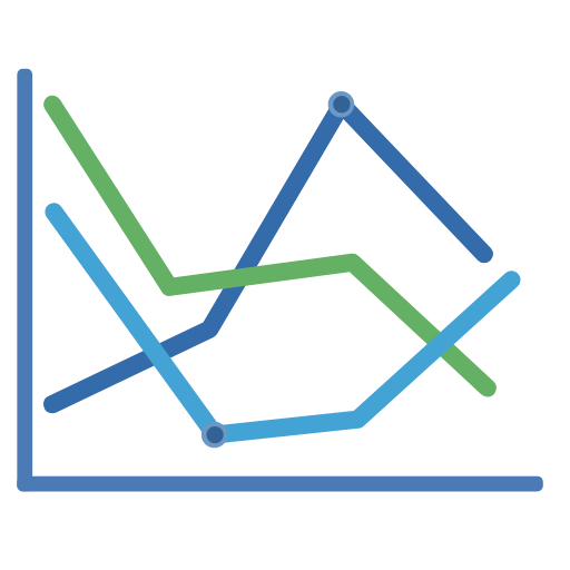 Line Graph Icon | Free SVG & PNG Download | IconEasy