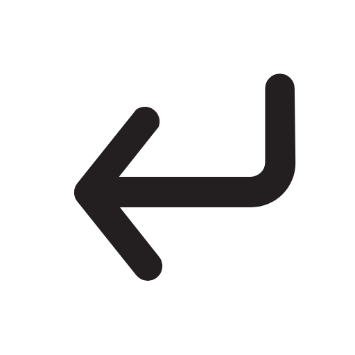 Corner Down Left Outline Icon | Free SVG & PNG Download | IconEasy