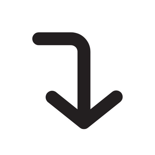 Corner Right Down Outline Icon | Free SVG & PNG Download | IconEasy