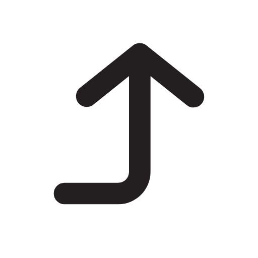 Corner Right Up Outline Icon | Free SVG & PNG Download | IconEasy
