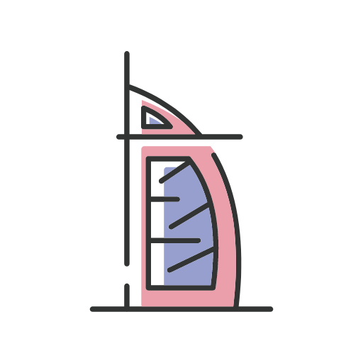 Burj Al Arab Hotel Icon | Free SVG & PNG Download | IconEasy