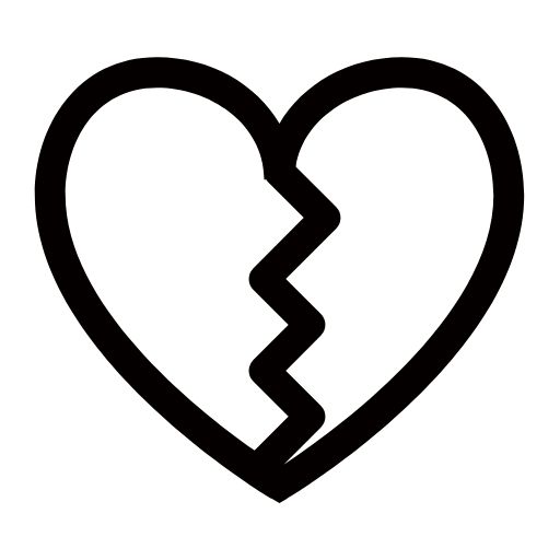 Broken Heart Icon | Free SVG & PNG Download | IconEasy