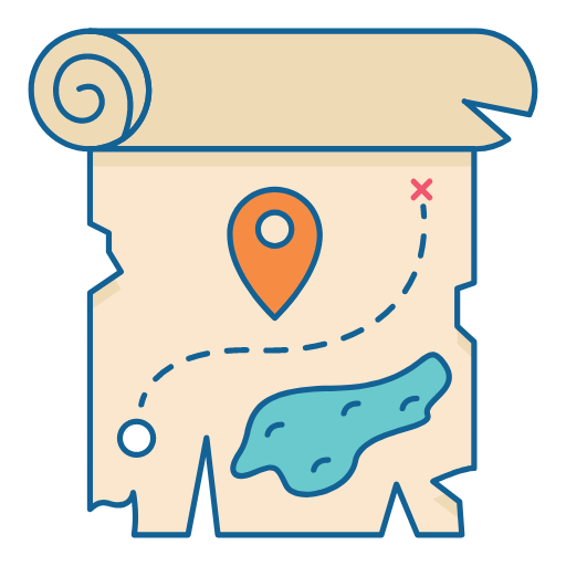 Travel Map Icon | Free SVG & PNG Download | IconEasy