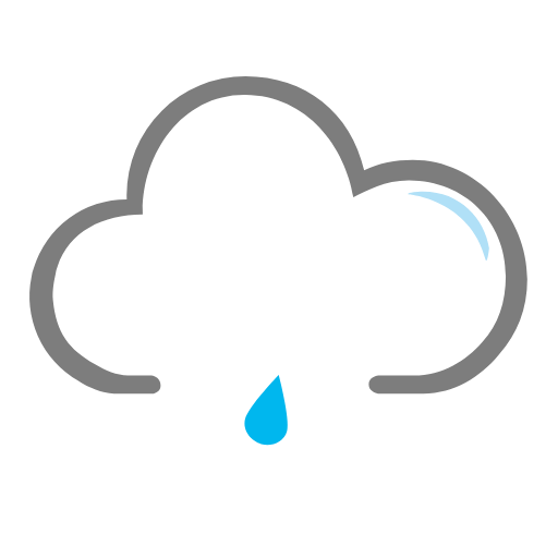 Light Rain Weather Icon | Free SVG & PNG Download | IconEasy