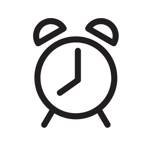 Alarm Clock 4px Icon | Free SVG & PNG Download | IconEasy